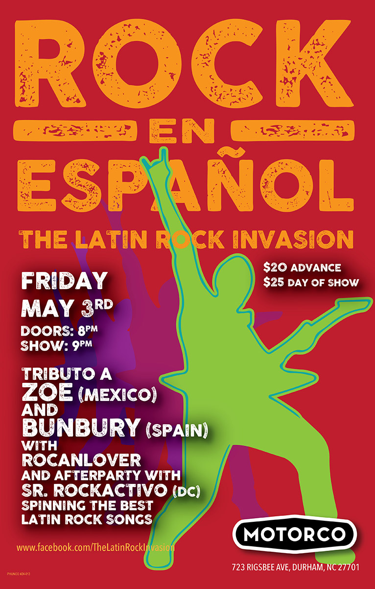 ROCK EN ESPAÑOL – THE LATIN ROCK INVASION – Motorco Music Hall