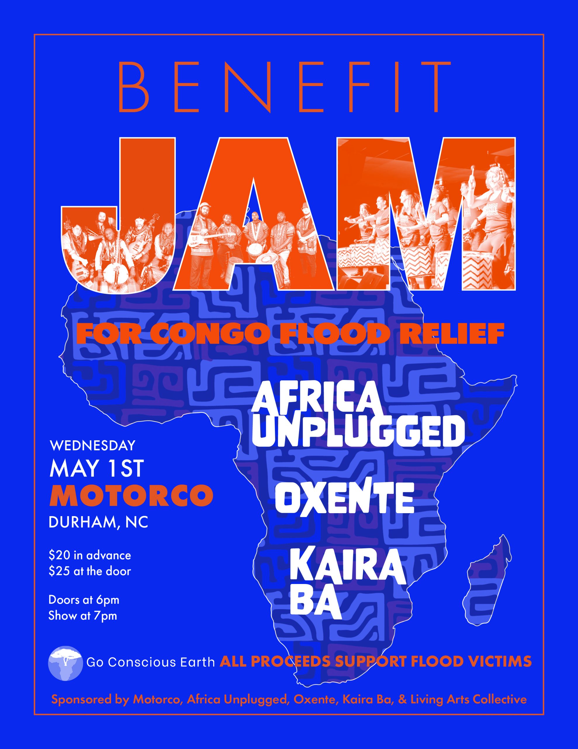 BENEFIT JAM FOR CONGO FLOOD RELIEF – Motorco Music Hall